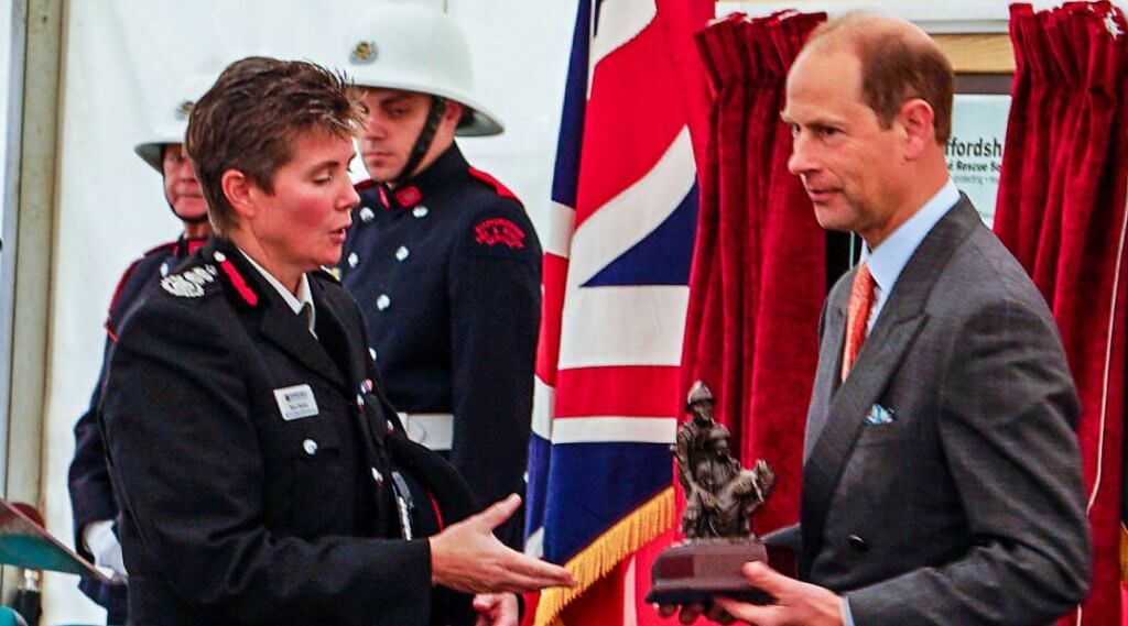 Royal Visit to Sprinkler Demonstration - Nationwide Fire Sprinklers